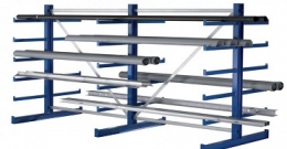 Kragramregale für Langgutlagerung und Tafel- und Plattenlagerung